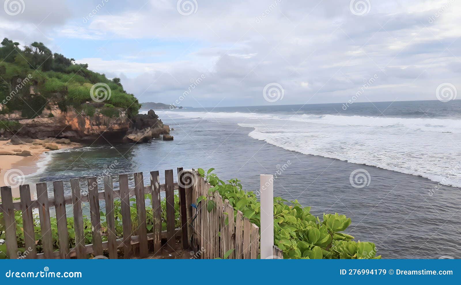 Seaside view on the hill stock image. Image of fish - 276994179