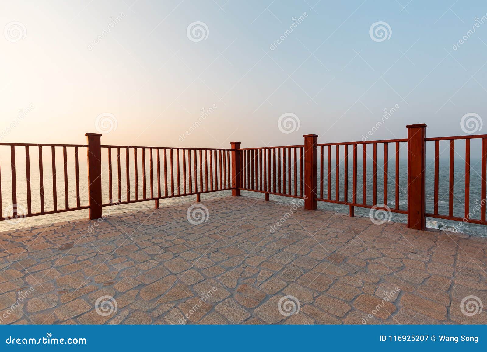 Seaside viewing platform stock image. Image of island - 116925207
