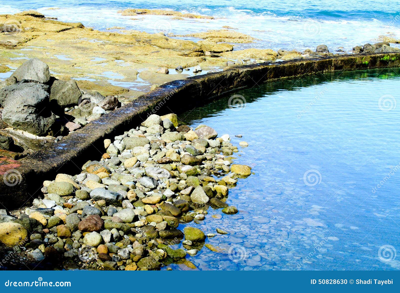 Seaside and the water stock photo. Image of boat, landscape - 50828630