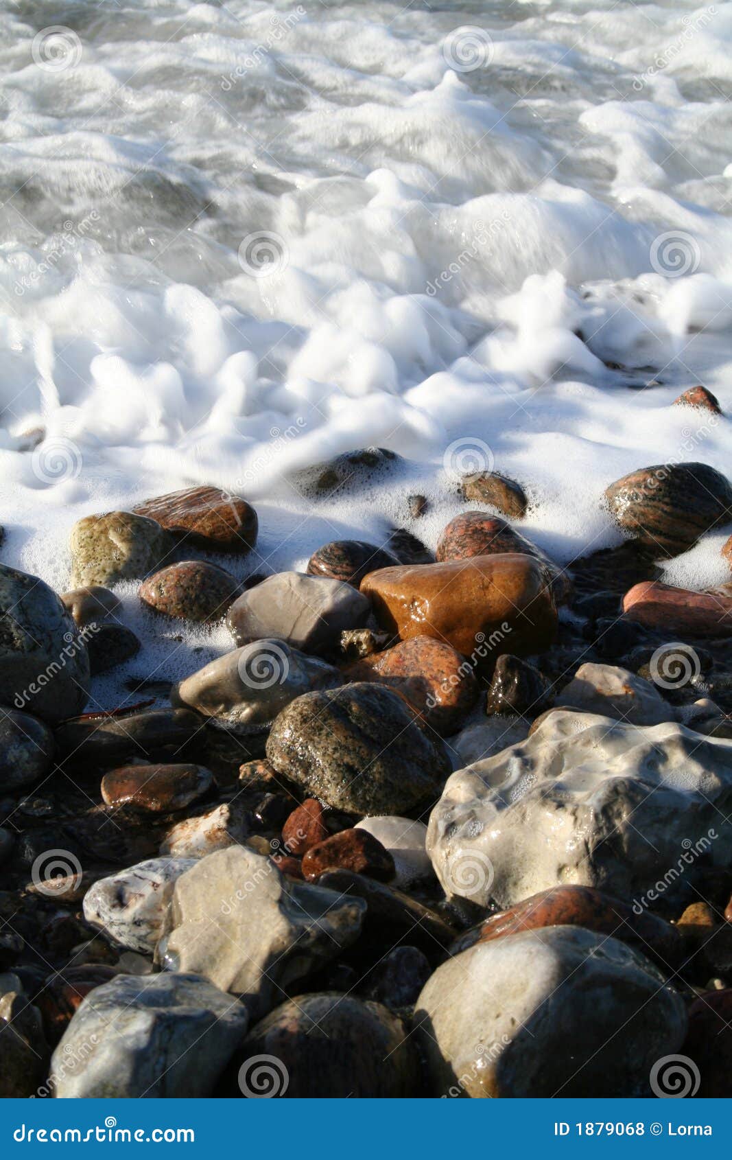 Seaside waves pebble stock photo. Image of froth, beautiful - 1879068