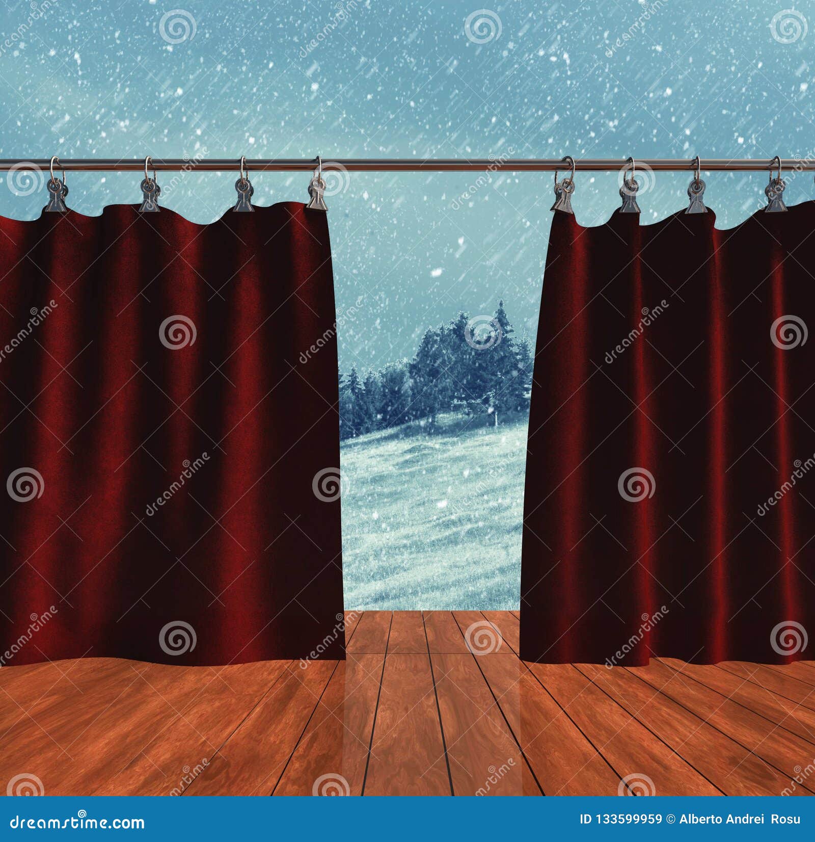 Season Change, the Concept of Season Change Stock Image - Image of ...