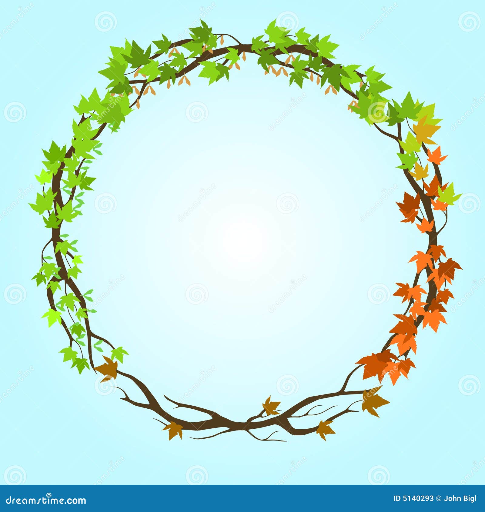 Season frame - maple stock vector. Illustration of forest - 5140293