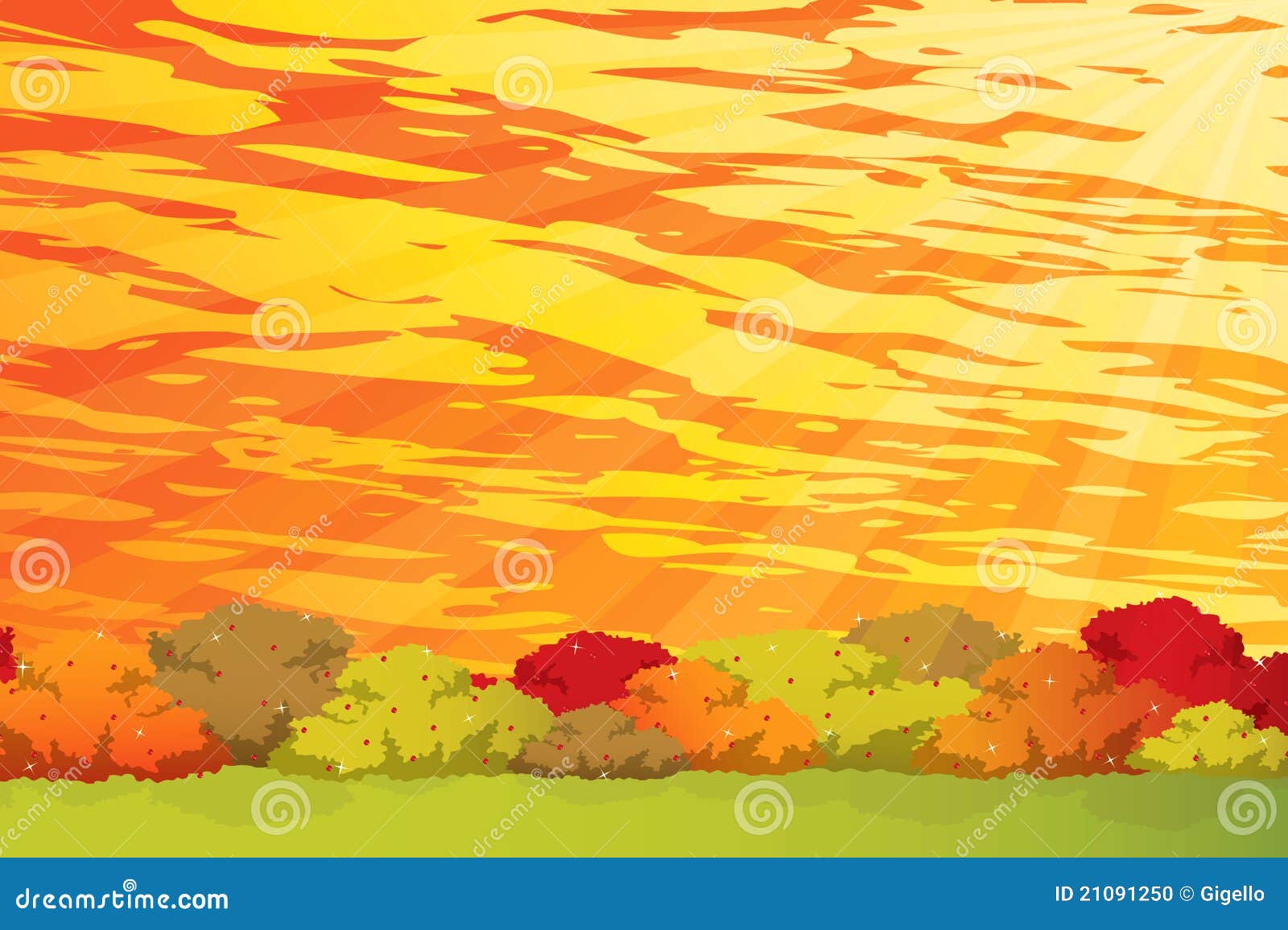 Seasonal background stock vector. Illustration of leaves - 21091250