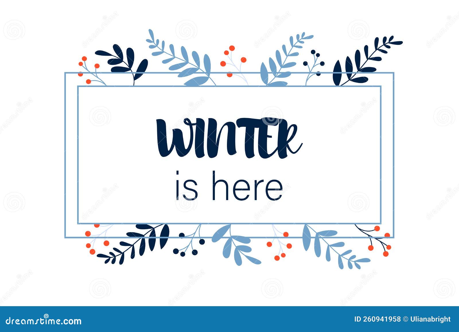 Seasonal Background with Elements. Modern Flat Design. Illustration ...
