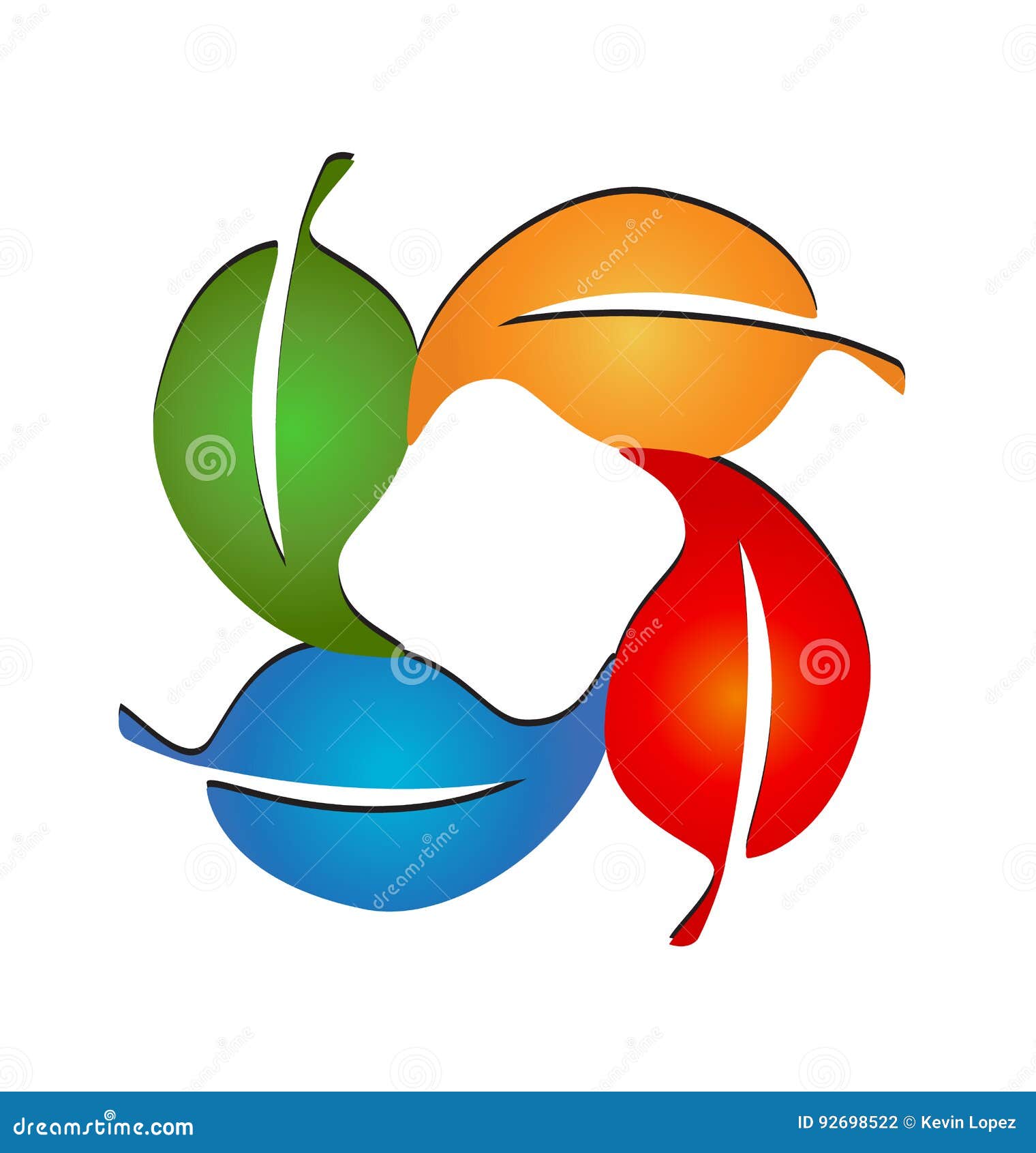 Leafs Logo Set Cartoon Vector | CartoonDealer.com #30964851