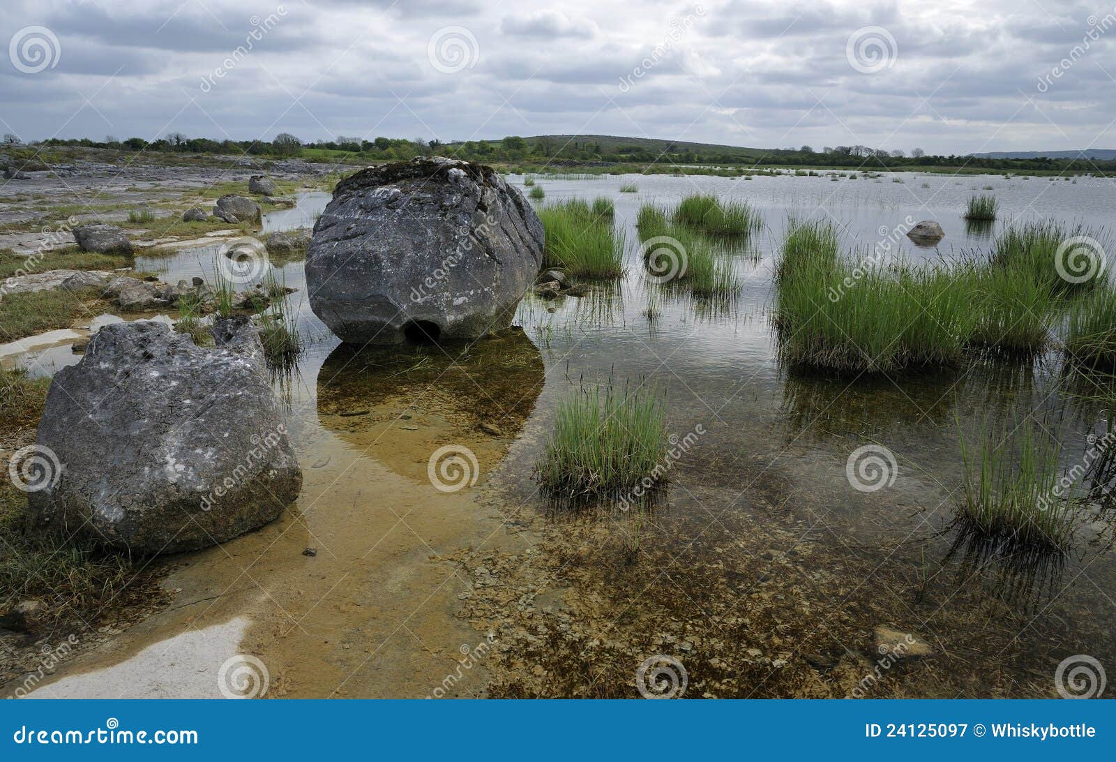 Seasonal lake or Turlough stock image. Image of seasonal - 24125097