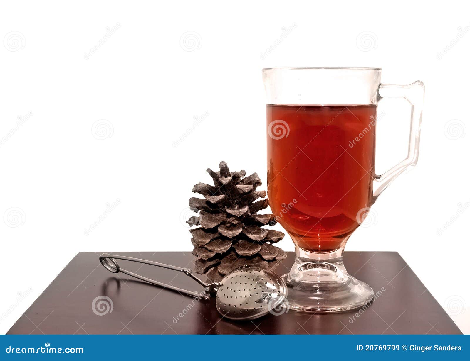 Seasonal Pine Cone Tea Scene Stock Image - Image of horizontal, drink ...