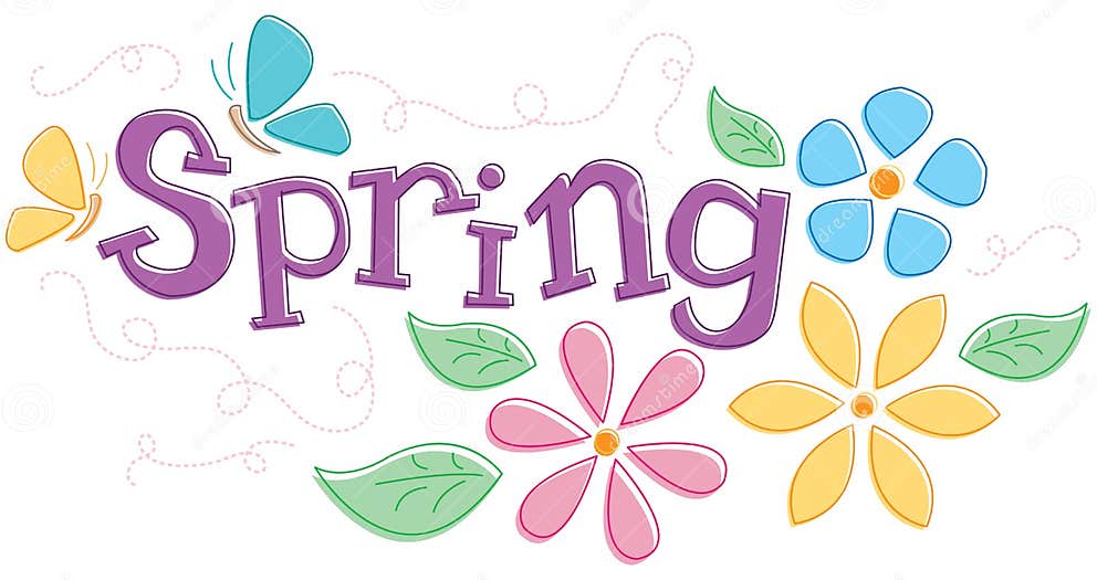 Seasonal Spring Graphic stock vector. Illustration of growth - 3476675