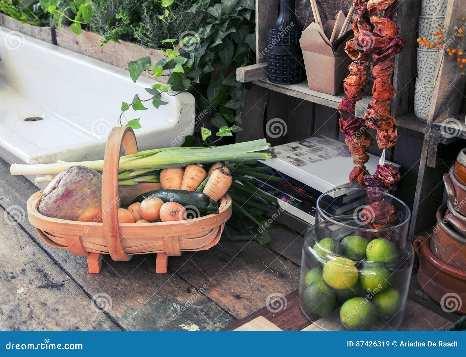 Seasonal Still Life from Kitchen Objects Stock Image - Image of ...