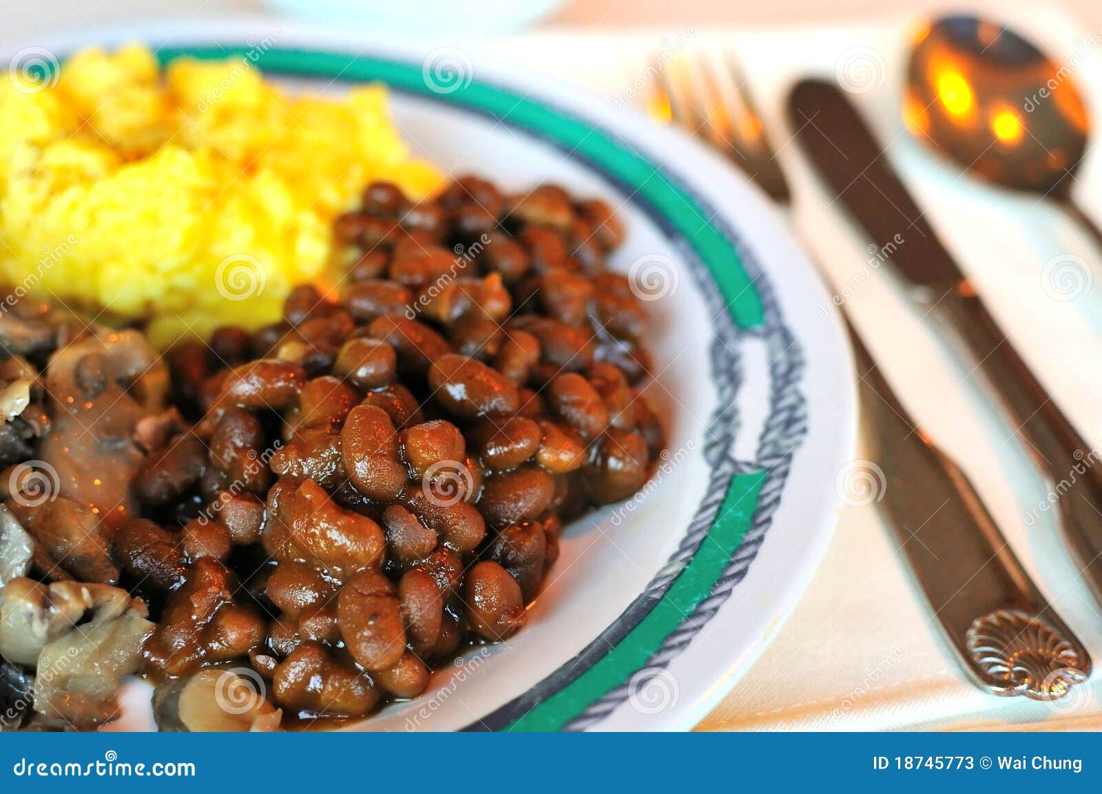 Seasoned beans stock image. Image of menu, healthy, vegetarian - 18745773
