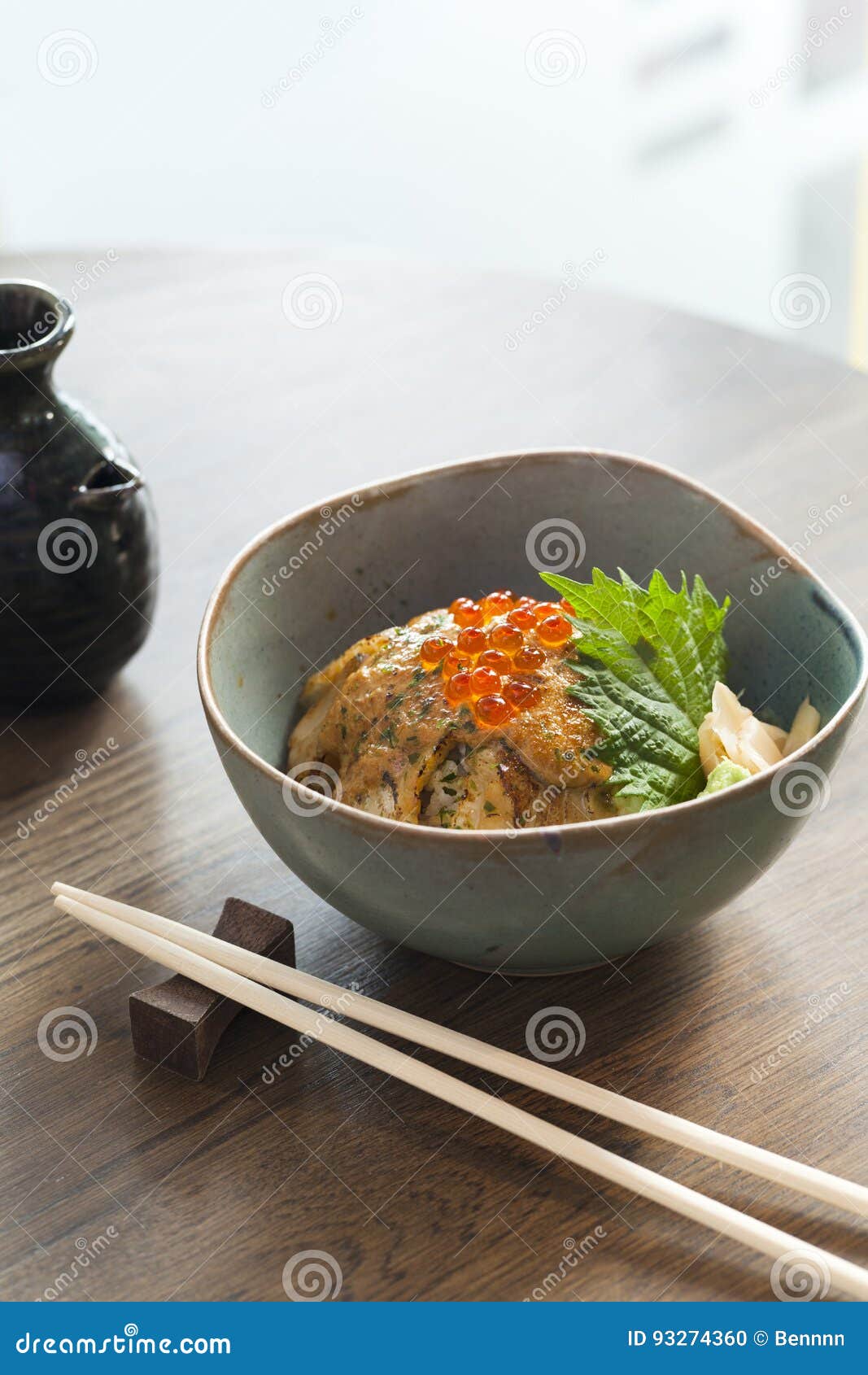 Seasoned Cod Roe on the Rice Stock Photo - Image of fish, fishery: 93274360