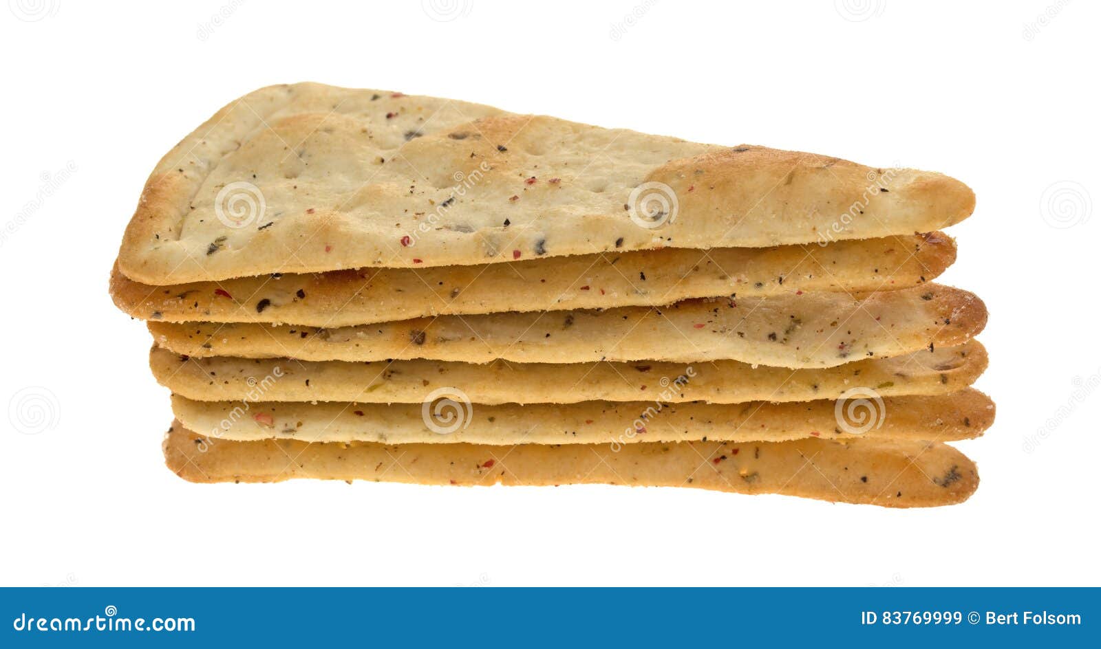 Seasoned Pizza Crust Chips Stack on a White Background Stock Image ...