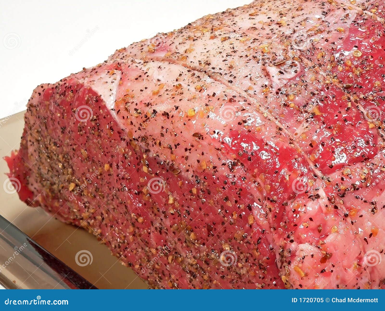 A seasoned Prime Rib stock image. Image of mignon, stove - 1720705