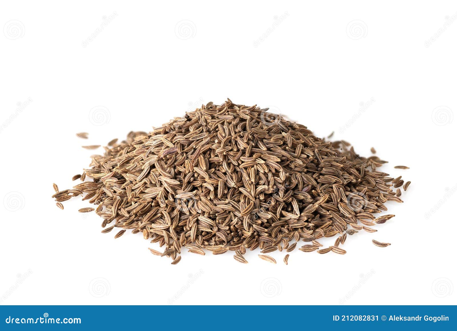 Seasoning Cumin Grain Isolated on White Stock Image - Image of natural ...