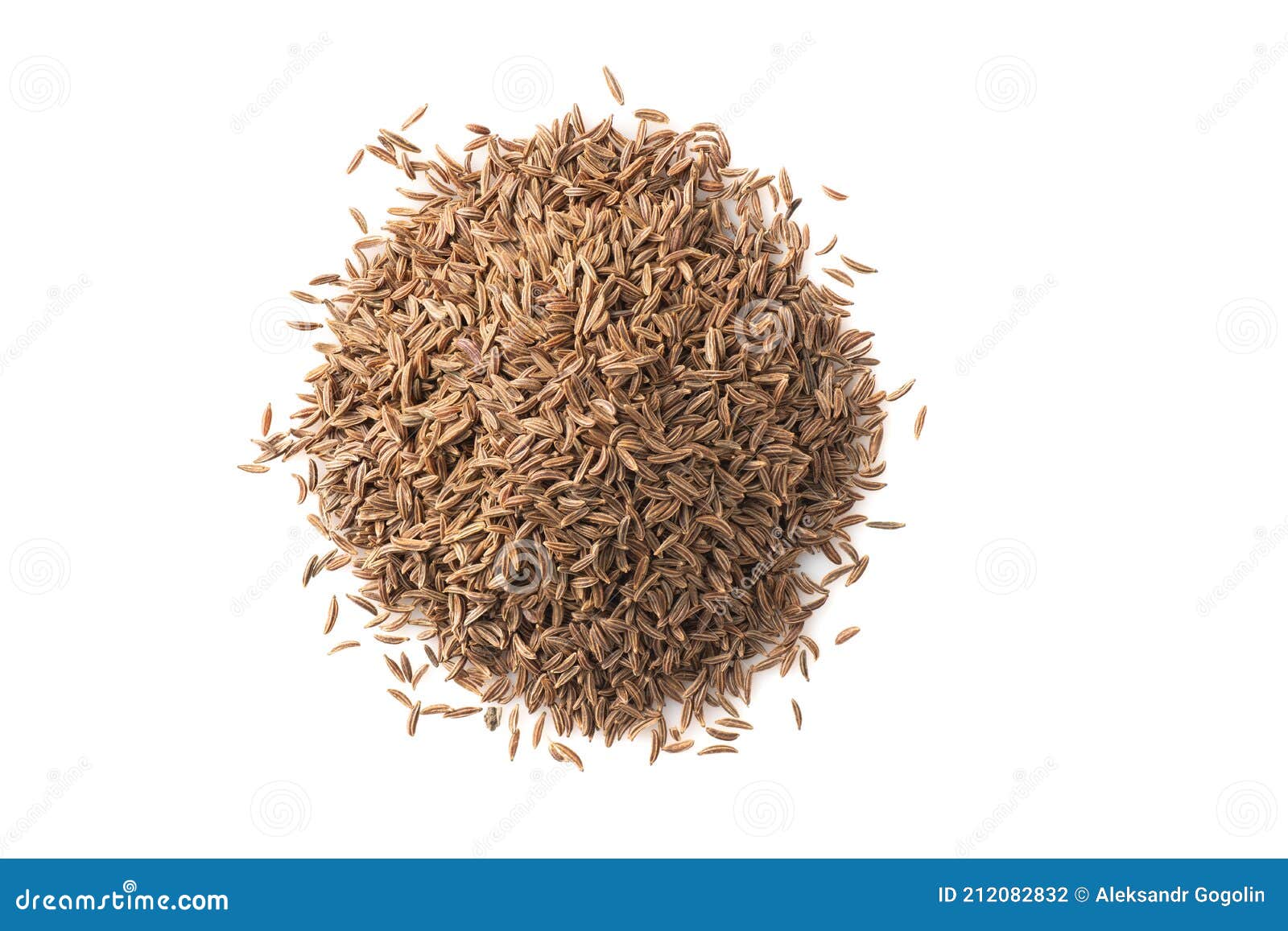 Seasoning Cumin Grain Isolated on White Stock Photo - Image of heap ...