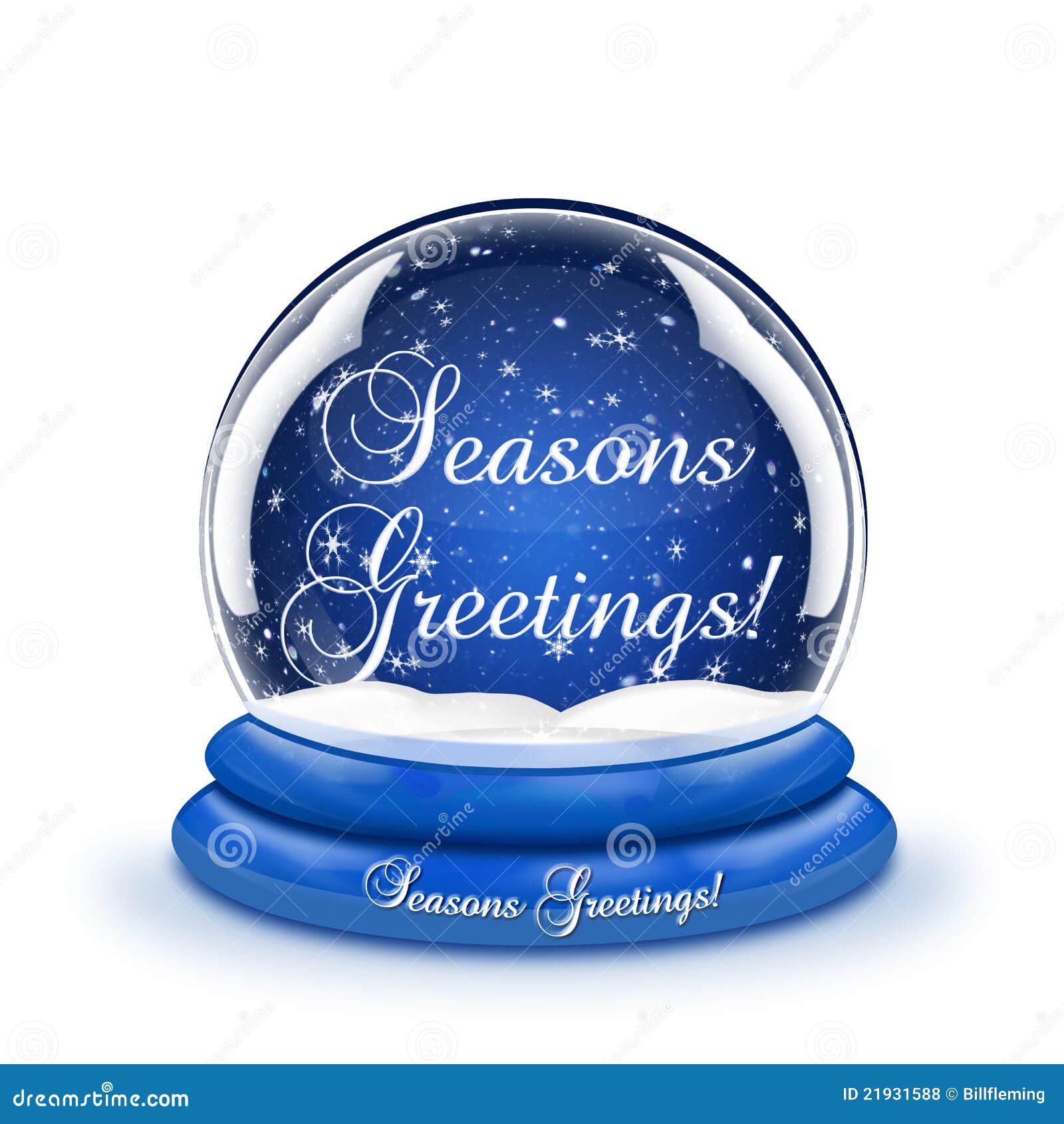 Seasons Greetings Snow Globe Stock Illustration - Illustration of ...