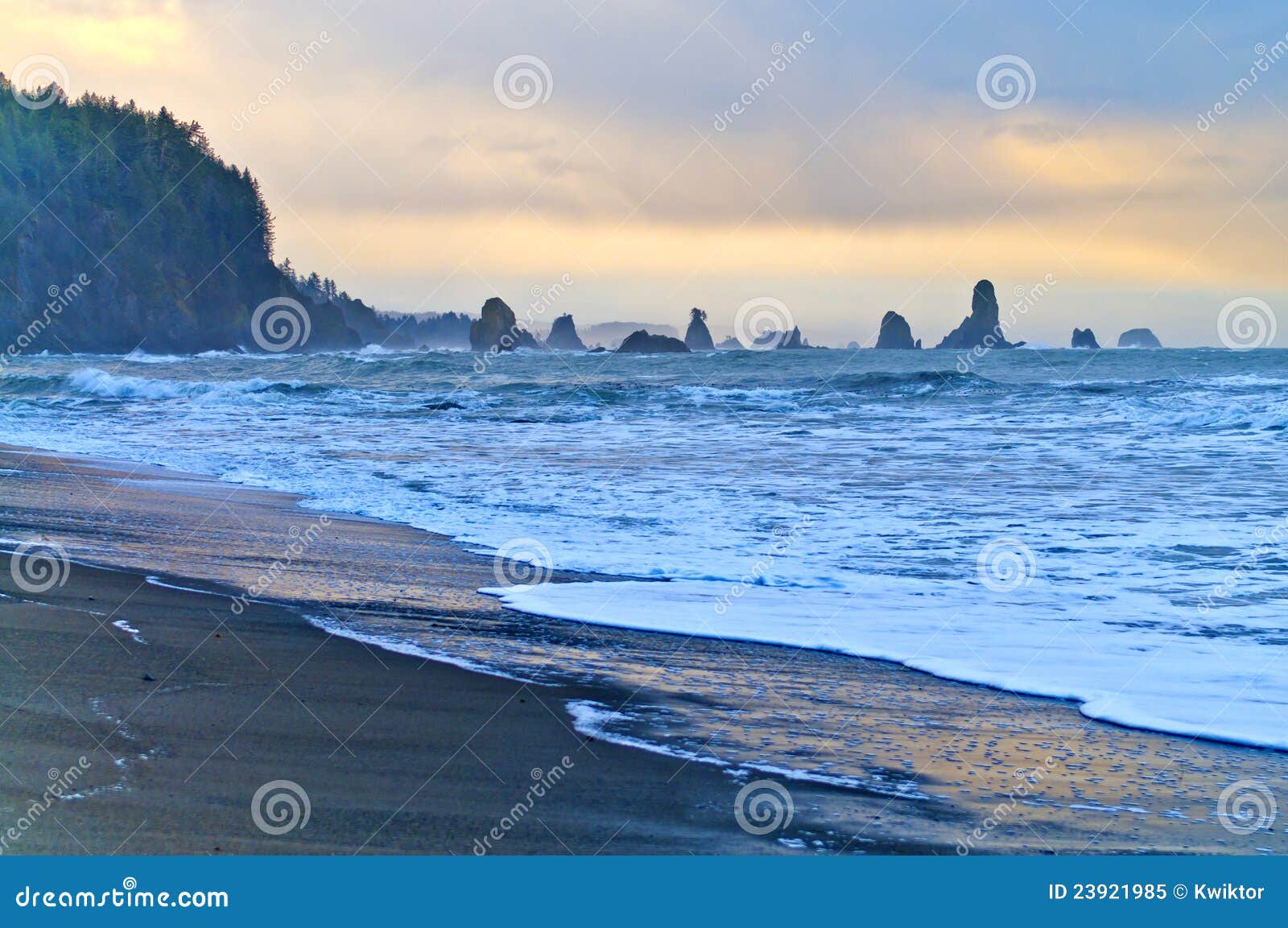 Seastack at Third Beach stock image. Image of ocean, view - 23921985