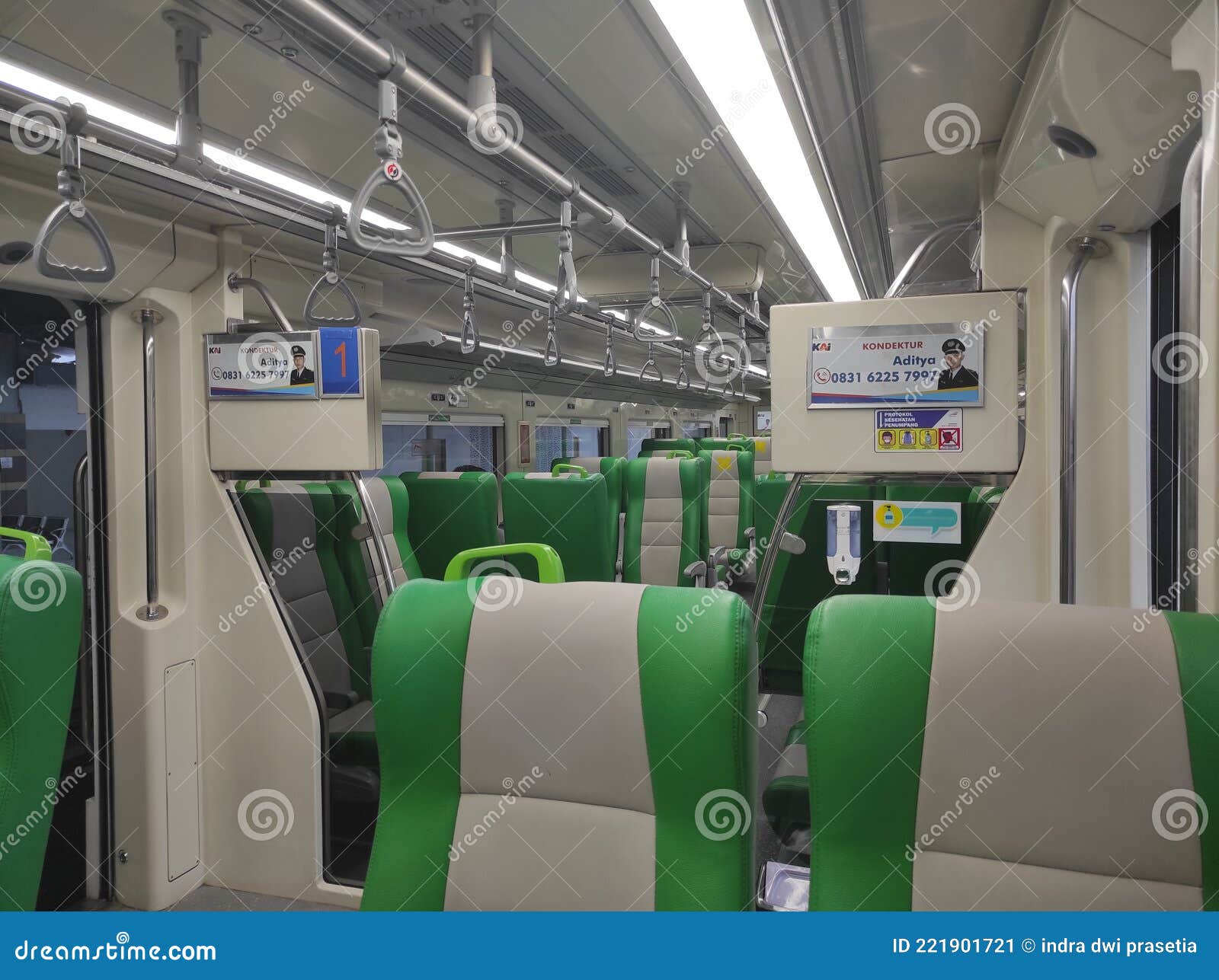 The Seat Inside the Yogyakarta International Train Editorial Photo ...