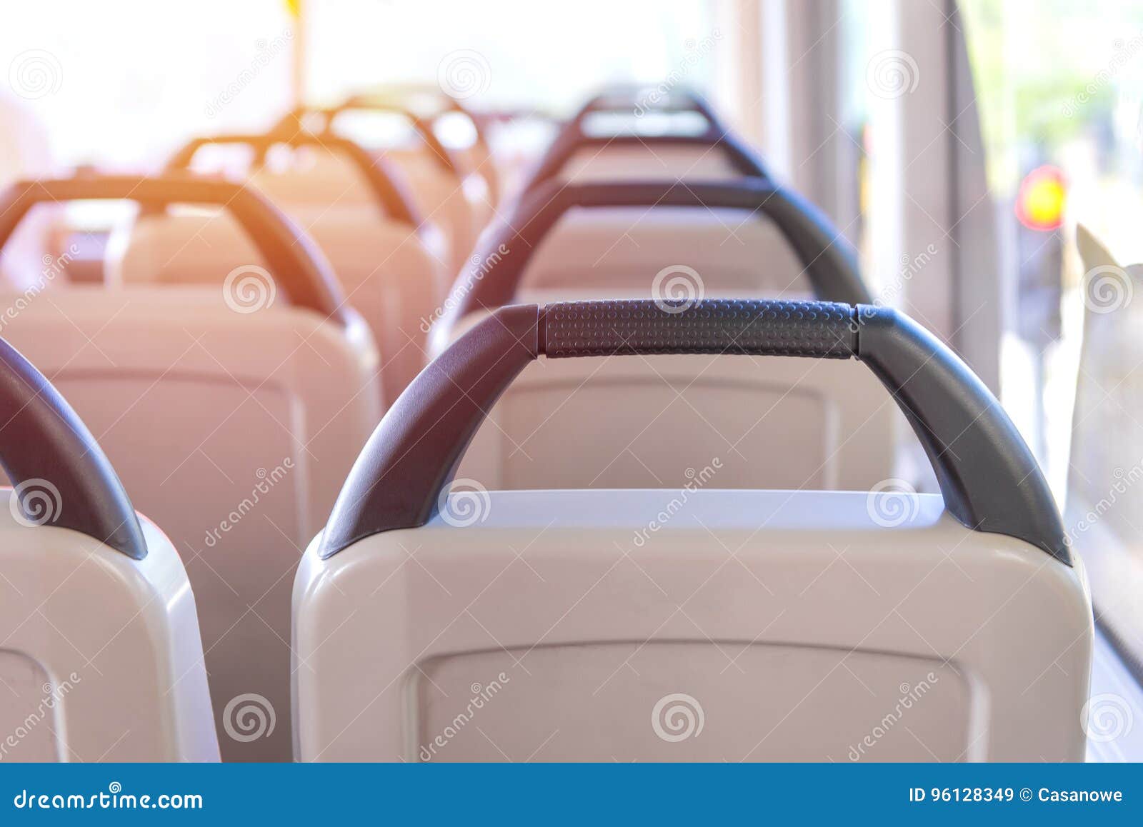 Seat Places in Back Side of Modern Bus Stock Image - Image of rapid ...
