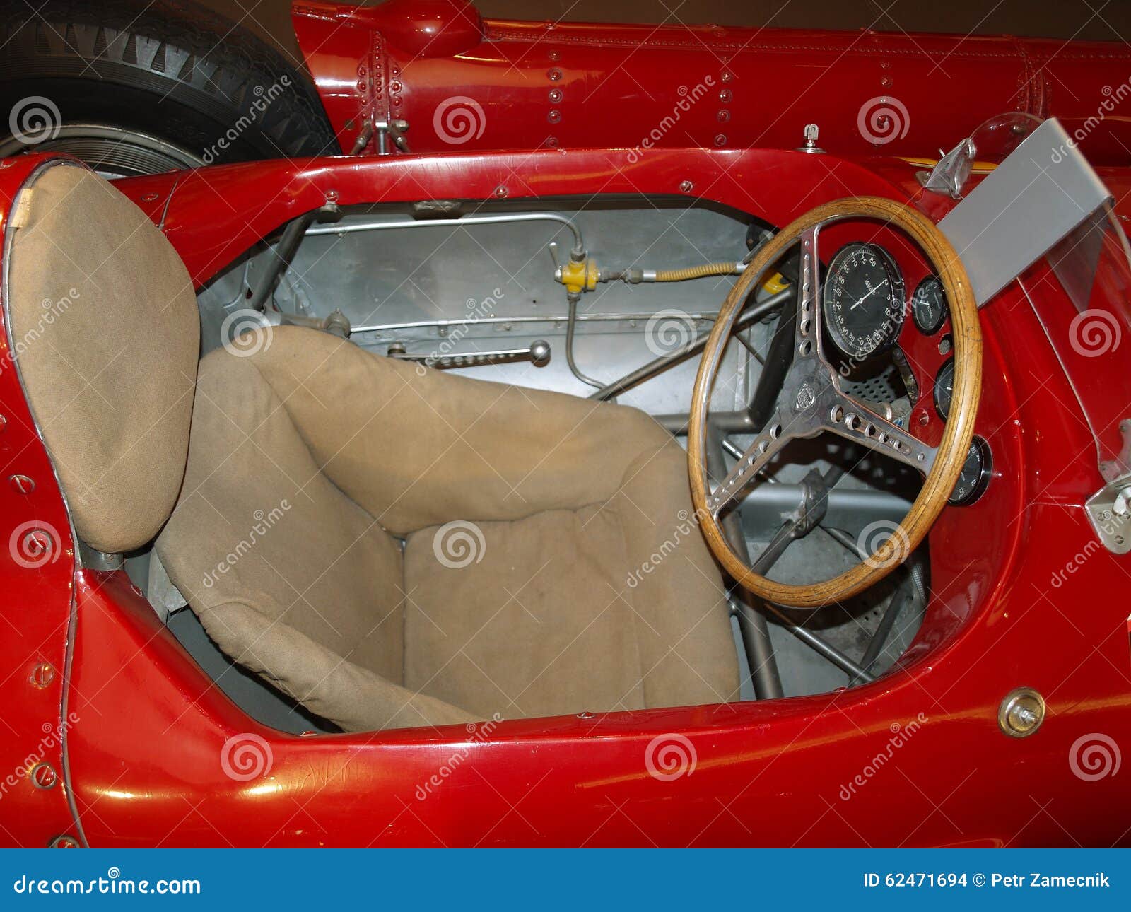 Seat Van Oude Rode Auto - Formule 1 Redactionele Stock Afbeelding ...