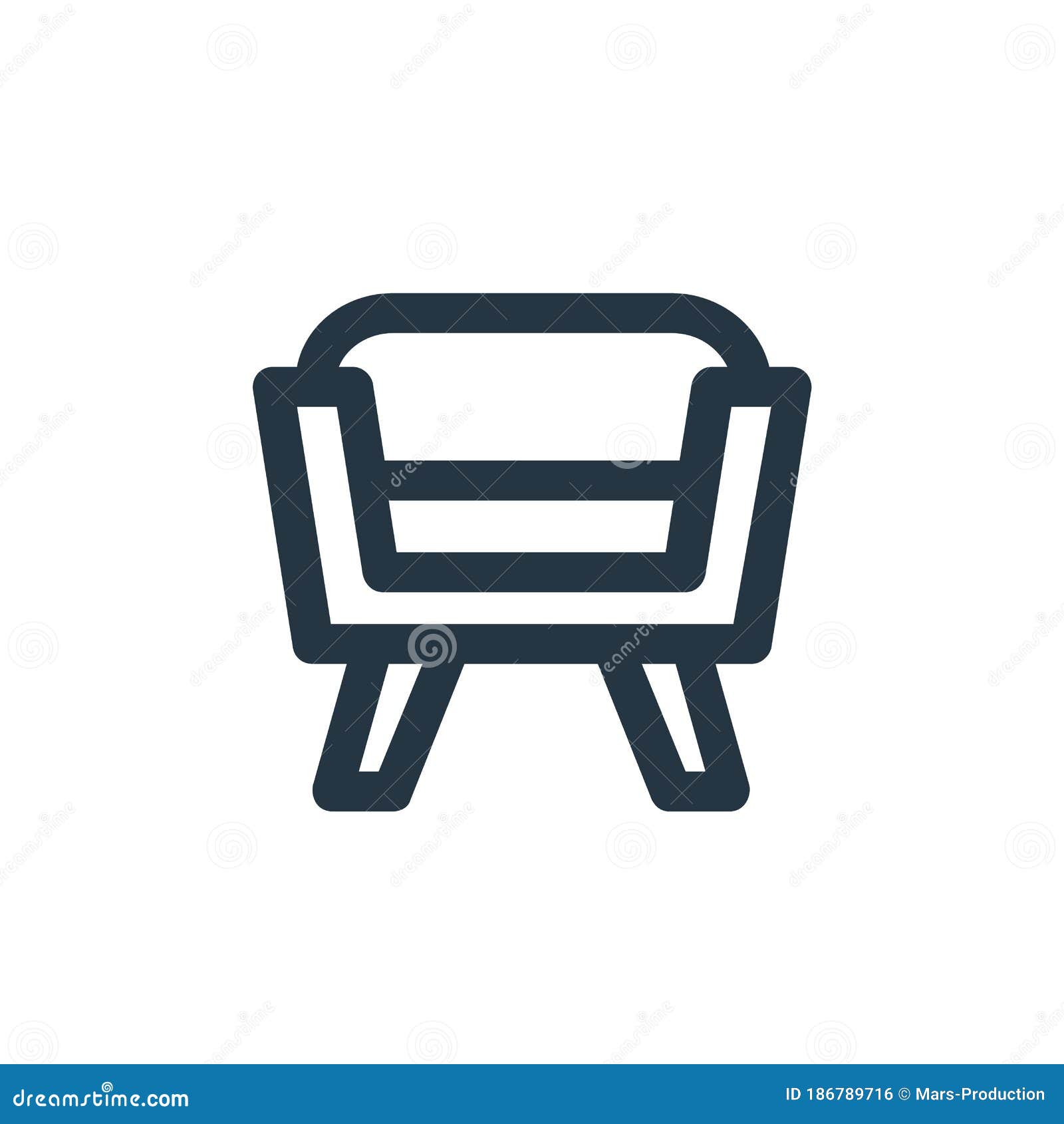 Seat Vector Icon. Seat Editable Stroke. Seat Linear Symbol for Use on ...
