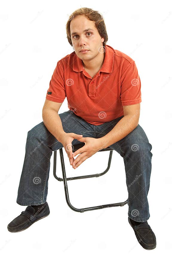 Seated stock image. Image of caucasian, looking, male - 13420193