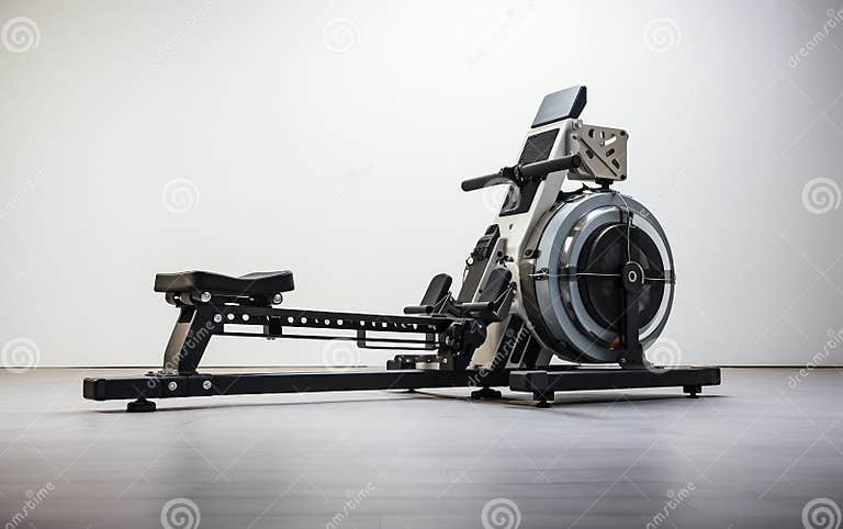 Seated Row Machine on Clear Background -Generative Ai Stock ...