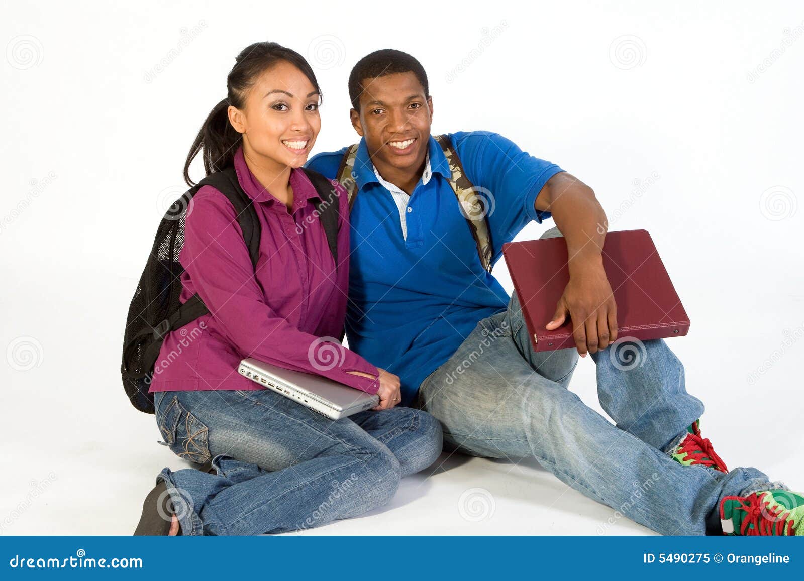 Seated Smiling Students - Horizontal Stock Image - Image of asian ...