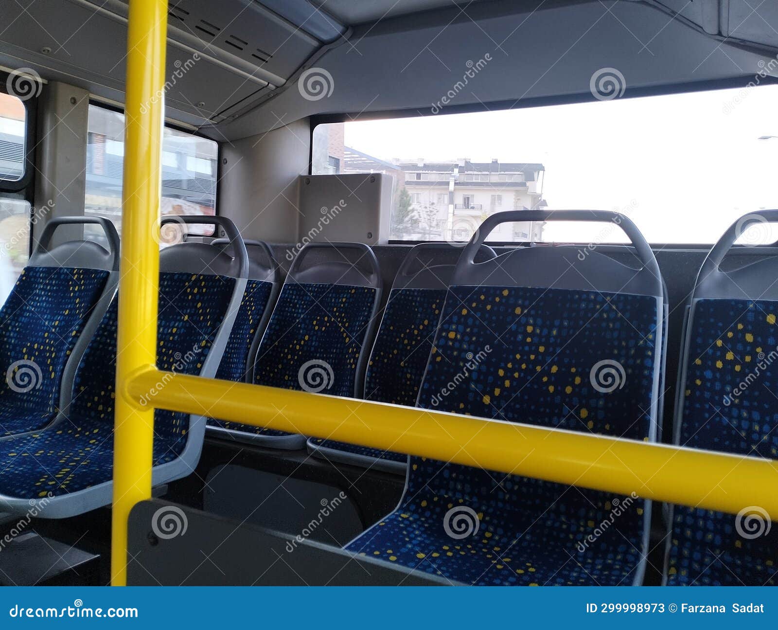 Seating Area Inside the Bus Stock Image - Image of color, fashion ...