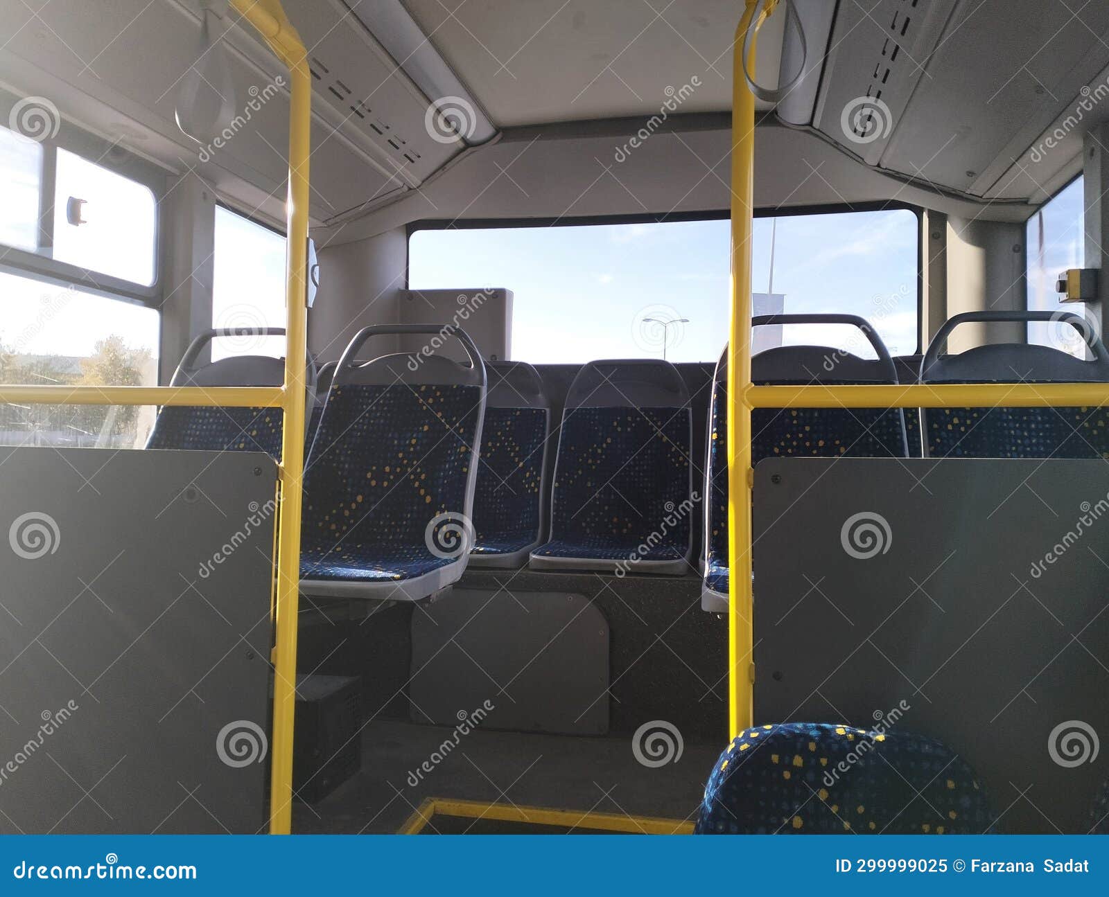 Seating Area Inside the Bus Stock Image - Image of leaf, flower: 299999025