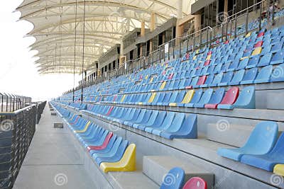 Seating Arrangment in Main Grandstand of BIC Stock Photo - Image of ...