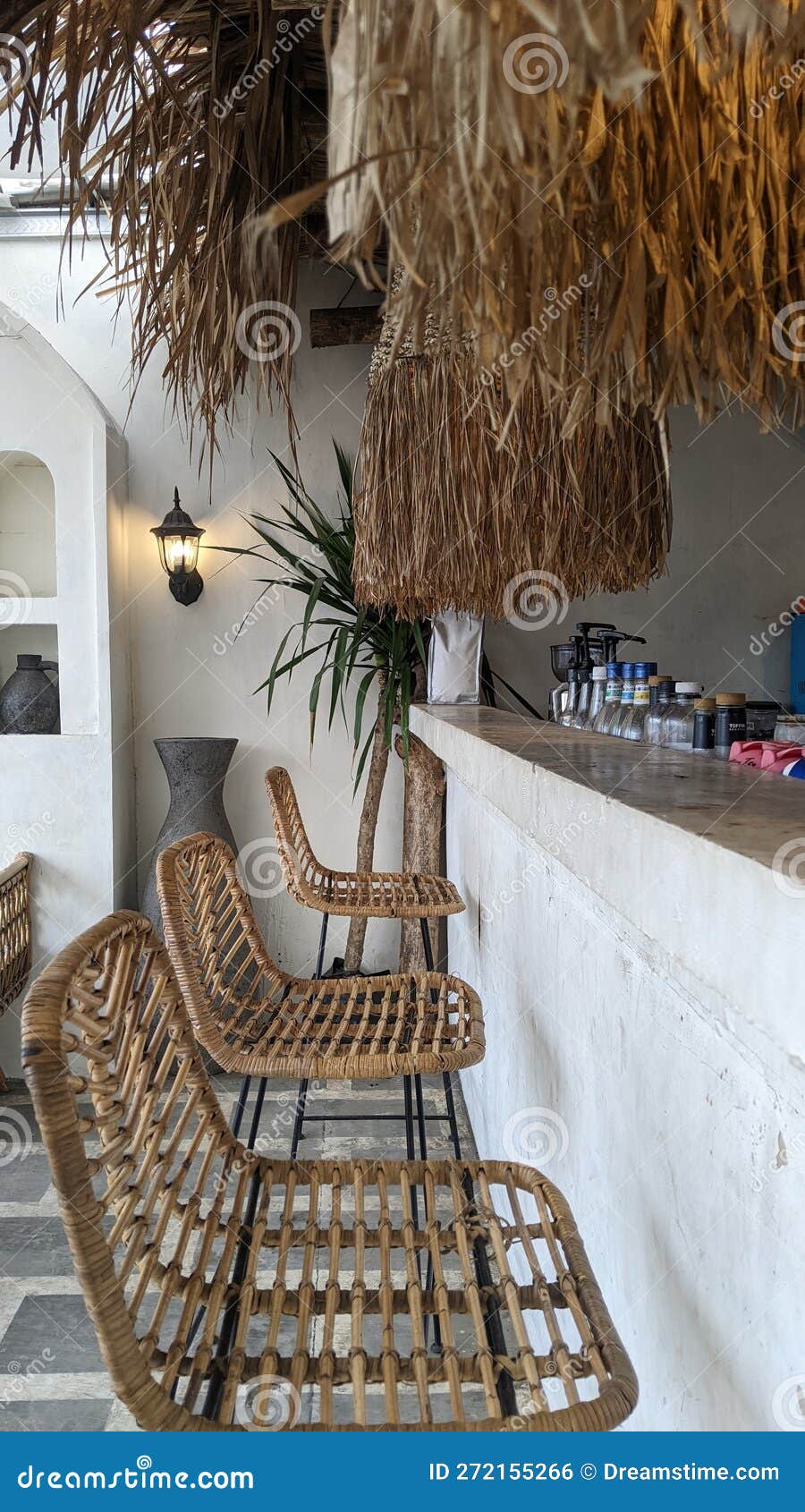 Seating in a Cafe with a Minimalist Style Stock Photo - Image of chair ...