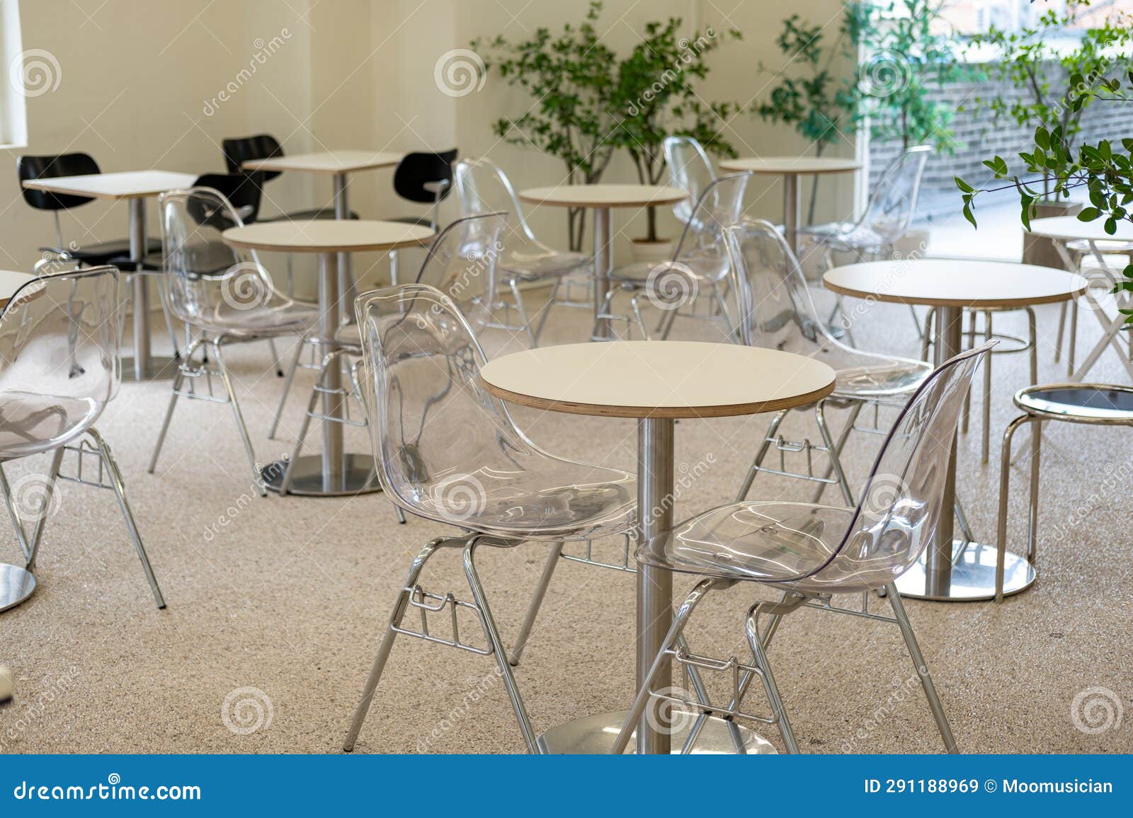 Seating Inside the Cafe or Restaurant Stock Image - Image of cafeteria ...