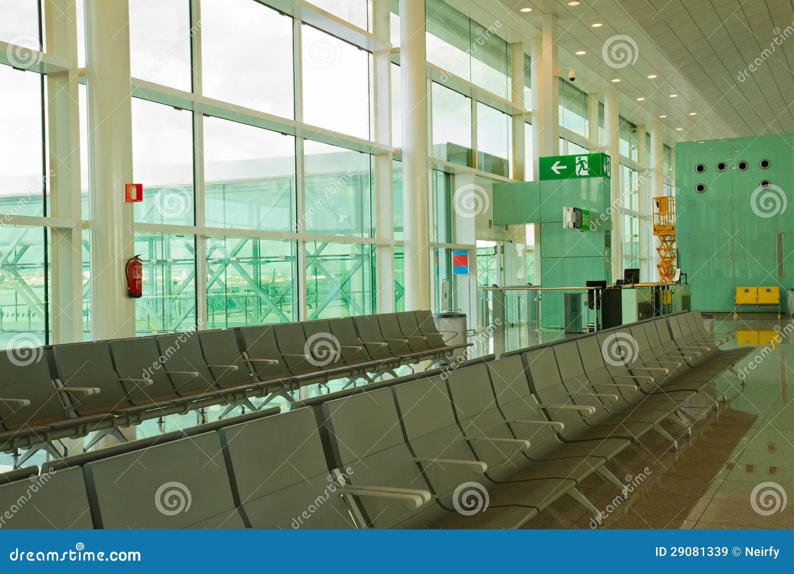 Seating lounge in airport stock image. Image of gate - 29081339