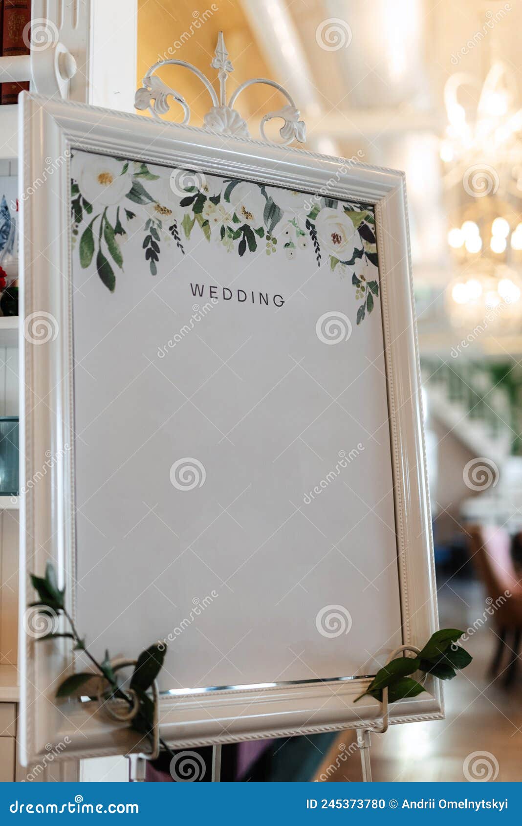 Seating Plate for Restaurant Guests Stock Photo - Image of stand ...
