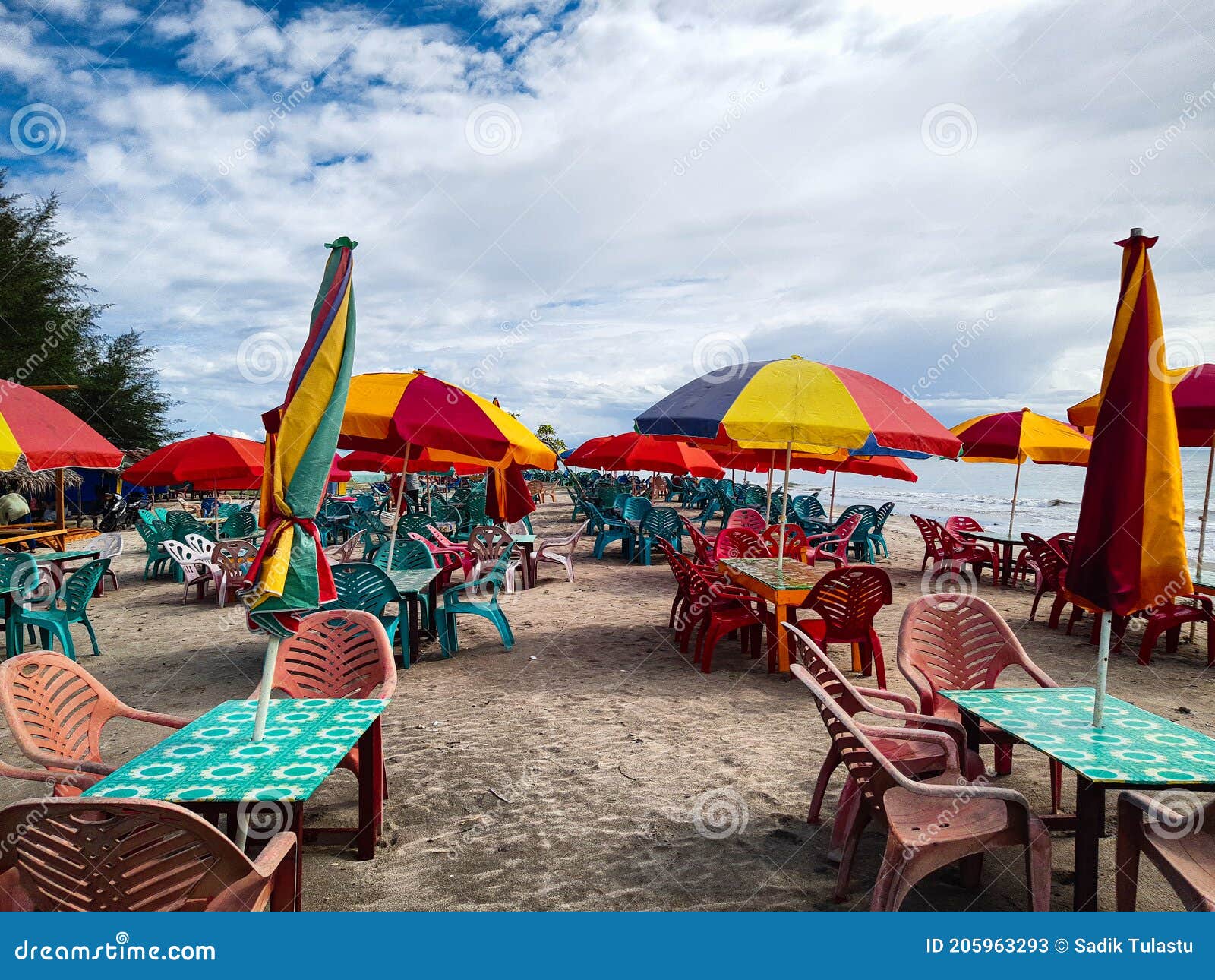 Seating Provided on the Beach, Tiku Beach, West Sumatera Indonesia ...