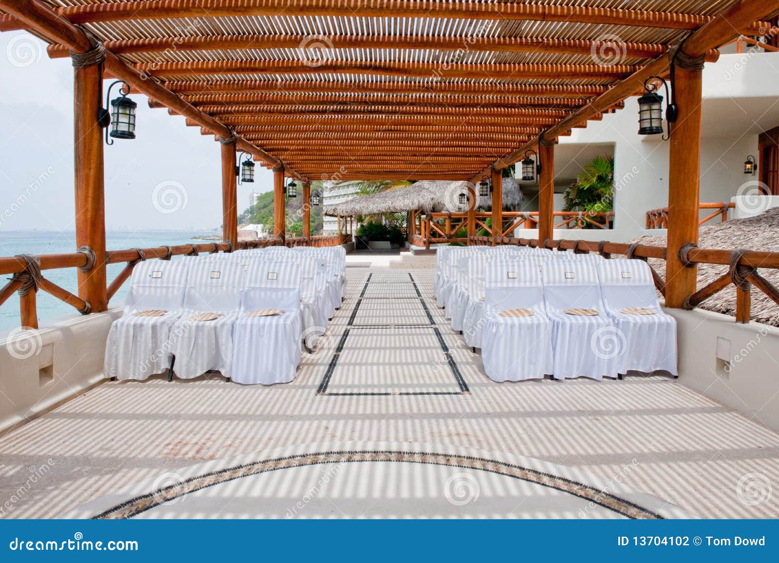 Seating at resort wedding stock photo. Image of wedding - 13704102