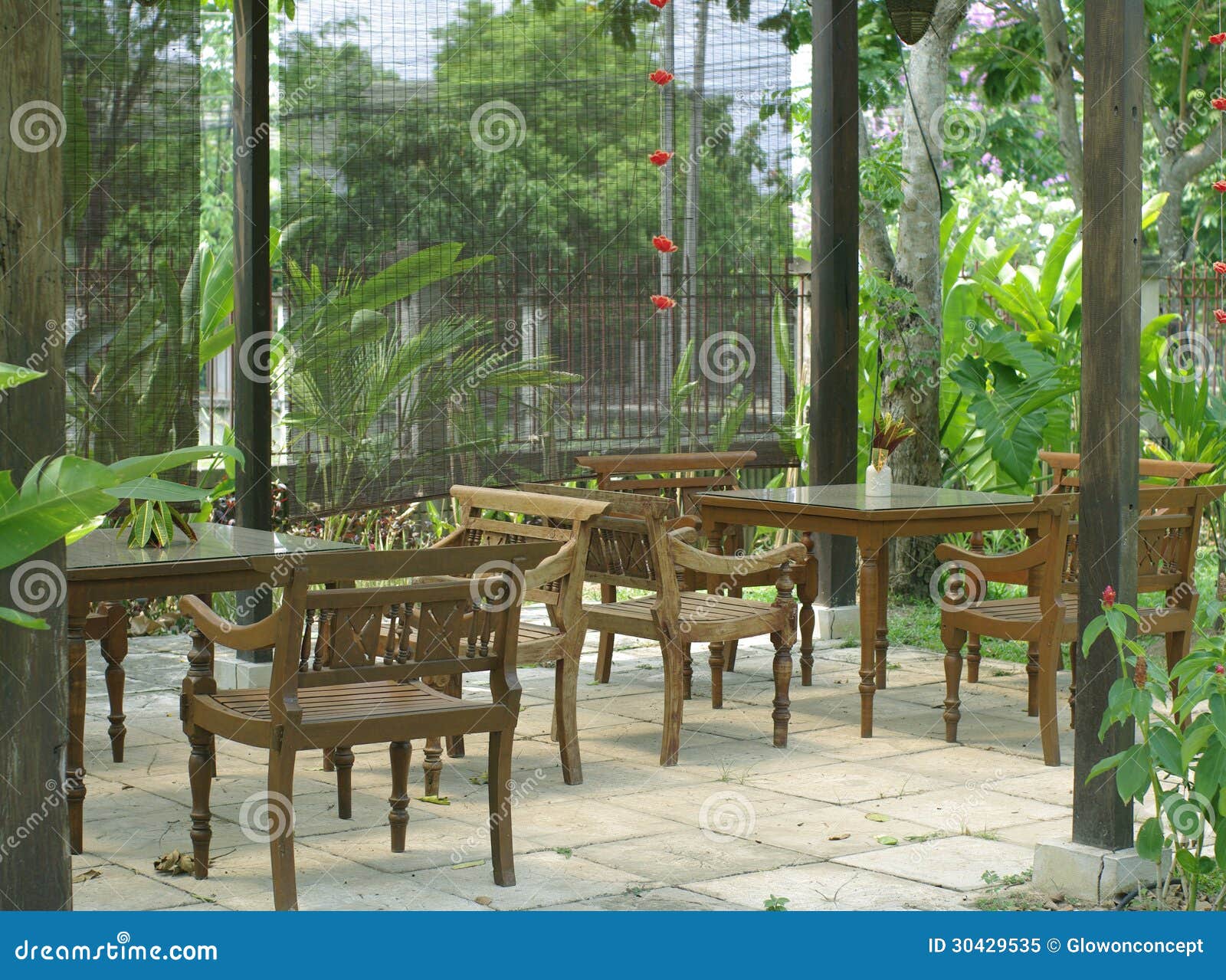 Seating Terrace in the Nature Stock Image - Image of terrace ...