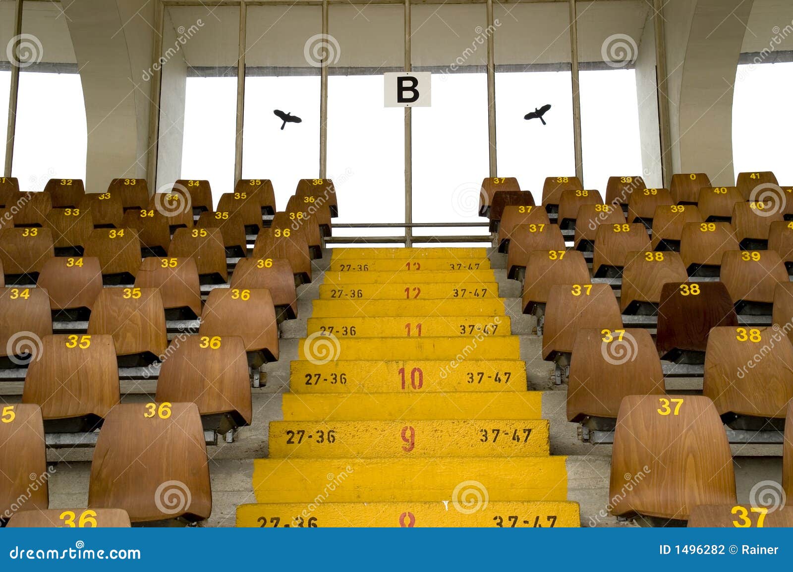 Seats stock photo. Image of places, numeral, number, empty - 1496282