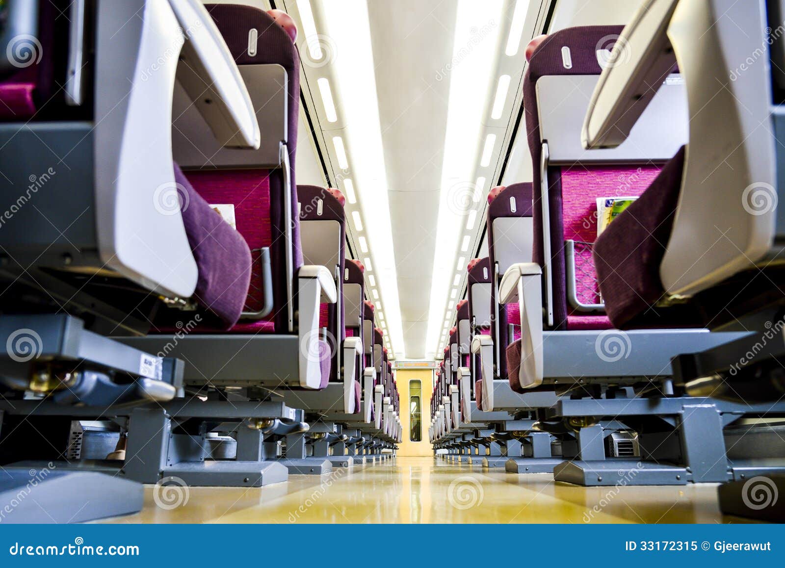 Seats in the bullet Train stock image. Image of express - 33172315