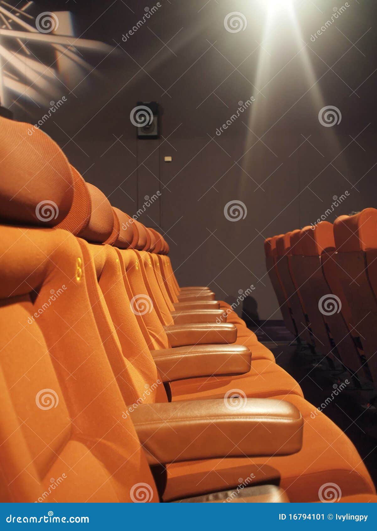 Seats in cinema stock image. Image of cinema, conference - 16794101