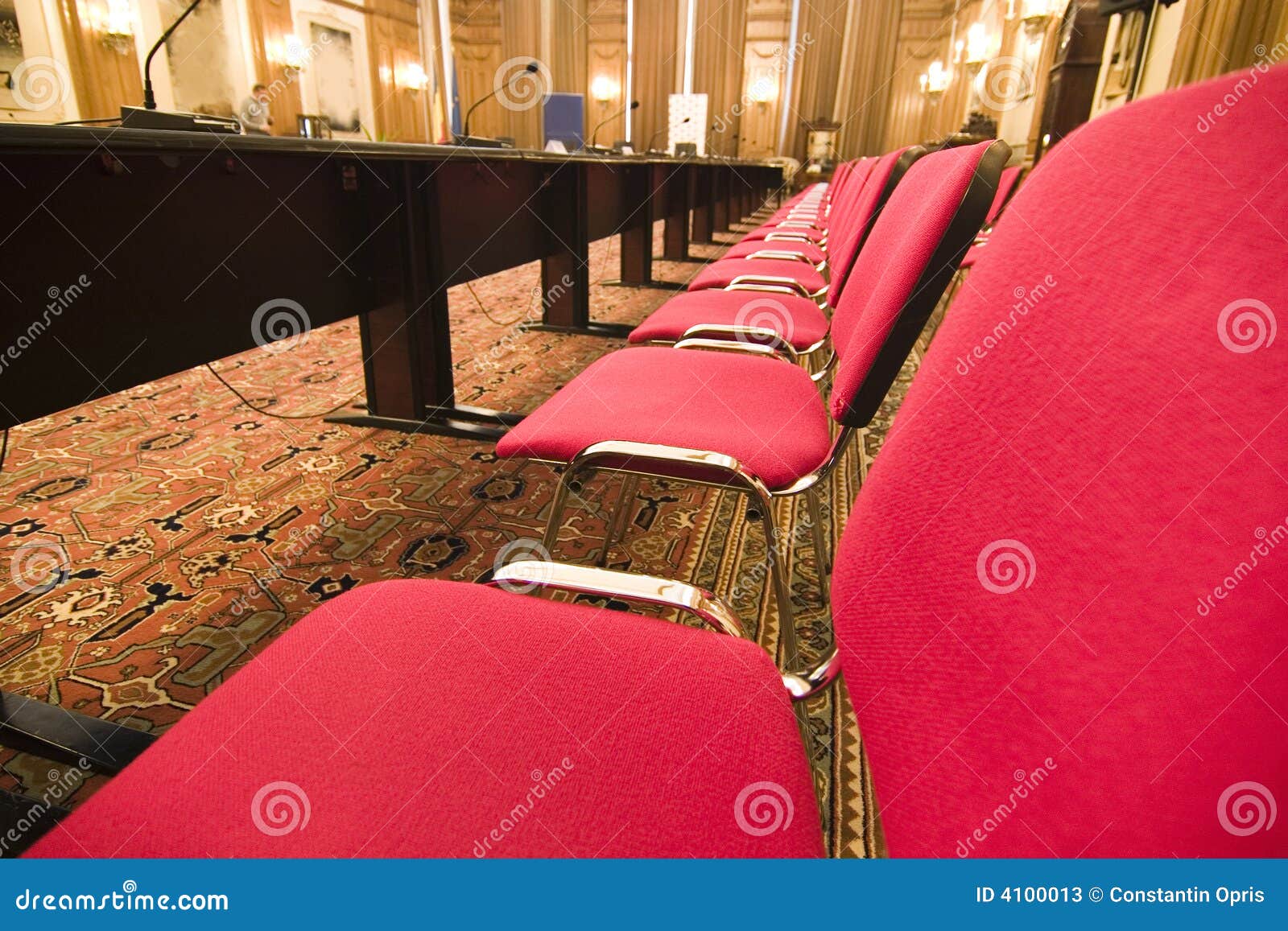 Seats in conference hall stock image. Image of seats, deserted - 4100013