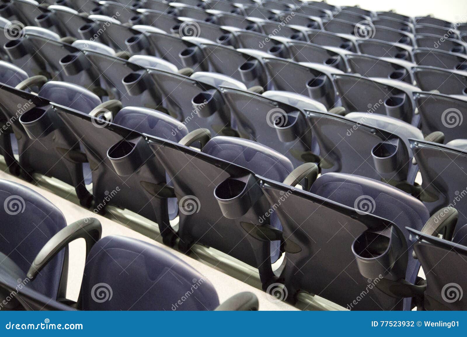 Seats with Cup Holder in a Stadium Stock Photo - Image of tickets, size ...