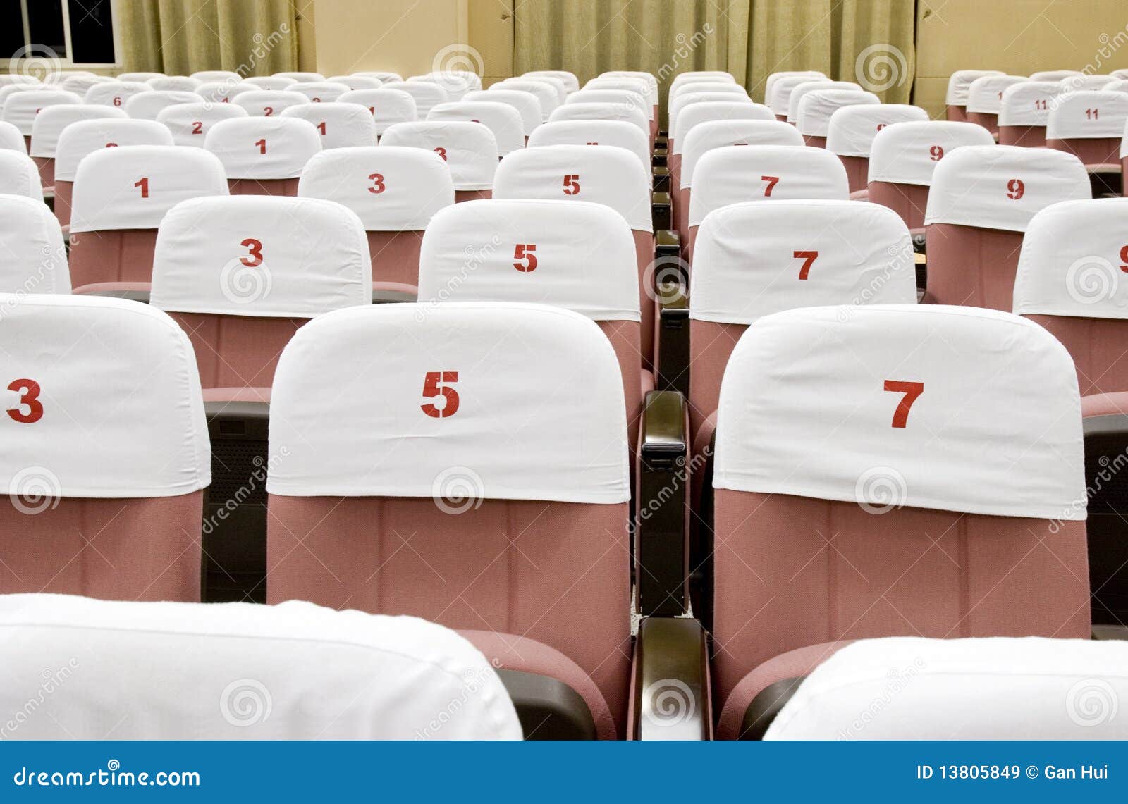 Seats in lecture classroom stock image. Image of seat - 13805849