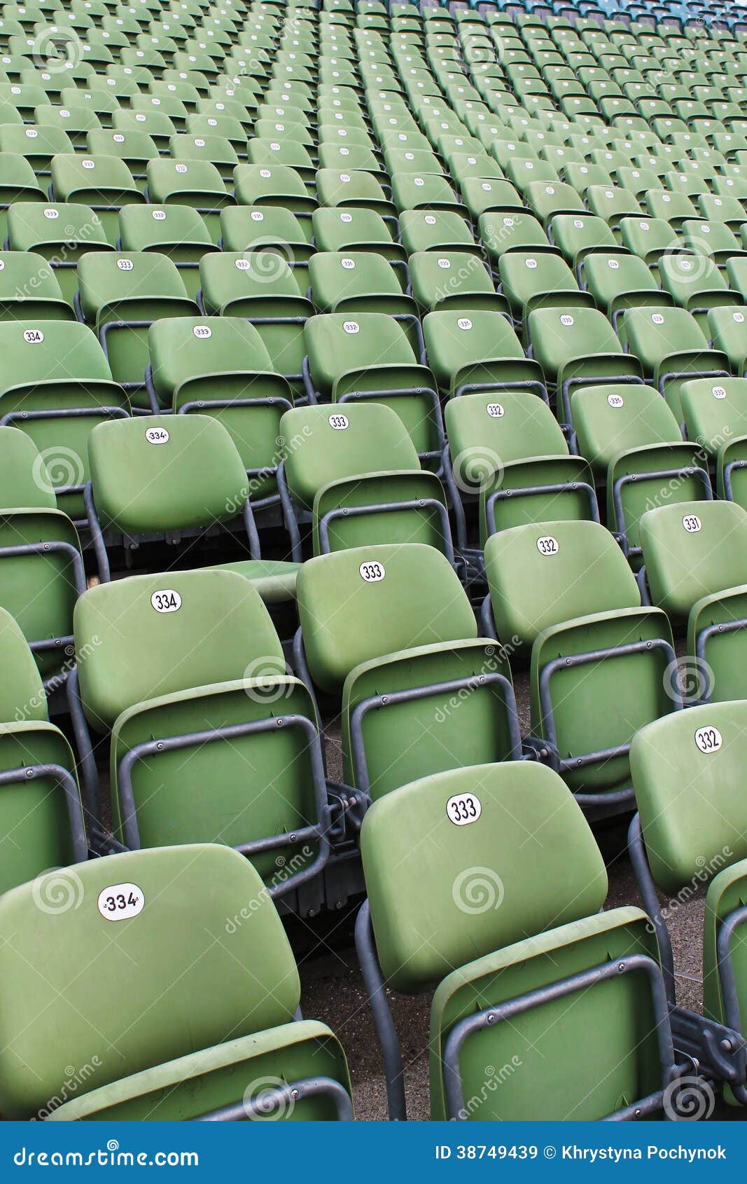 Seats in stadium stock image. Image of bench, color, soccer - 38749439