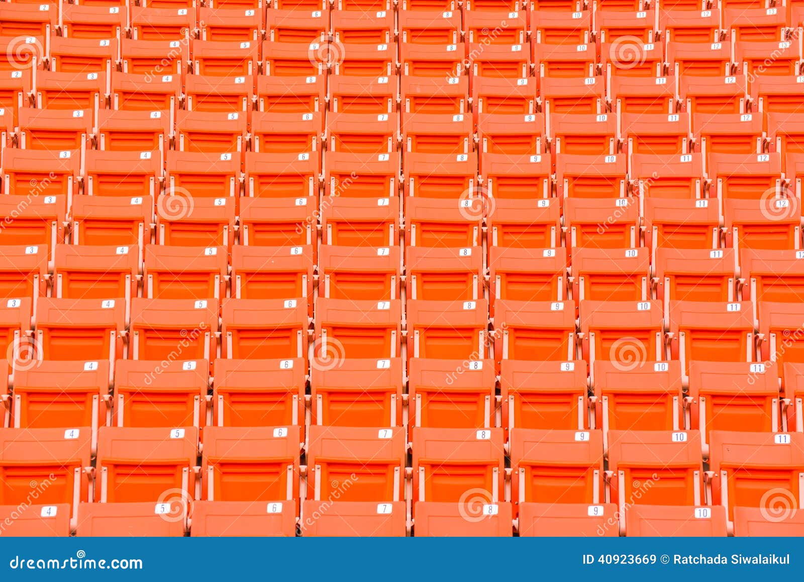 Seats on Stadium Steps Bleacher with Spot Light Pole Stock Image ...