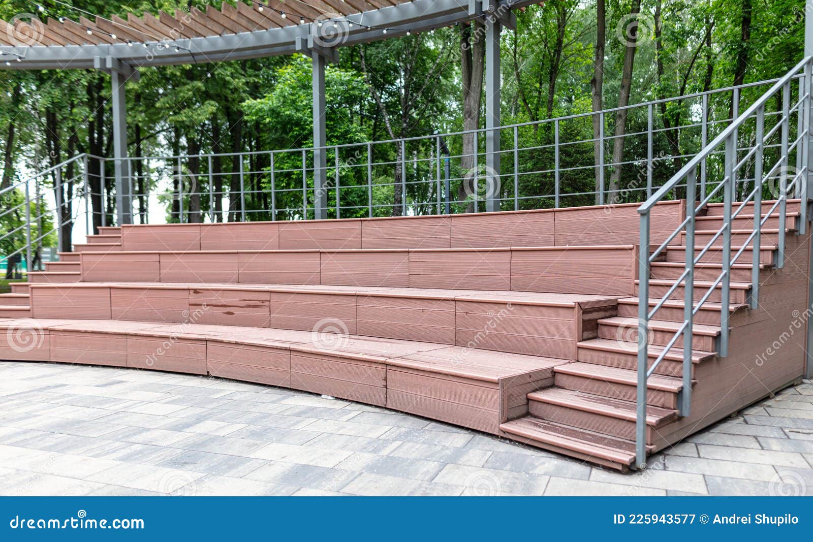 Seats and Steps on the Podium. Stock Image - Image of pathway, seating ...