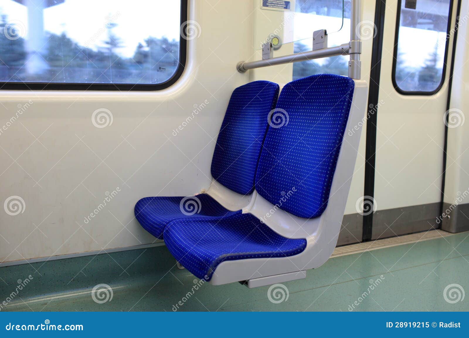 Seats in subway train stock image. Image of comfortable - 28919215