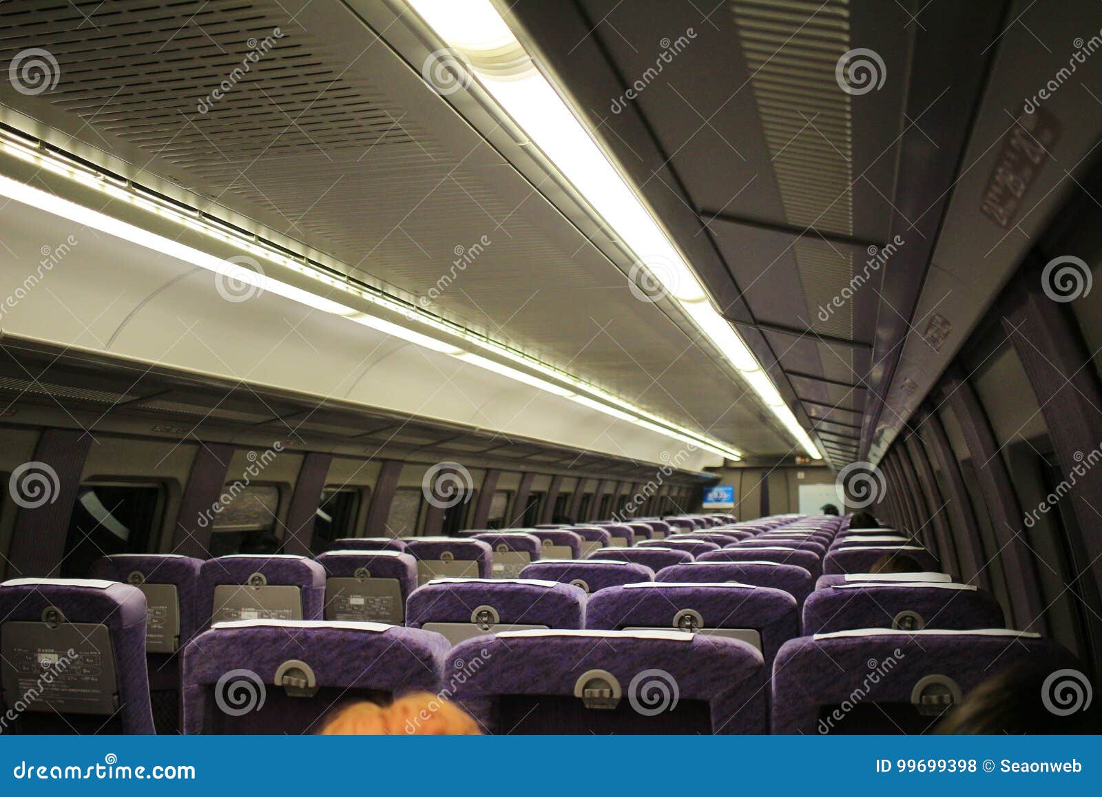 Seats of 500 TYPE EVA Shinkansen Train Editorial Stock Photo - Image of ...