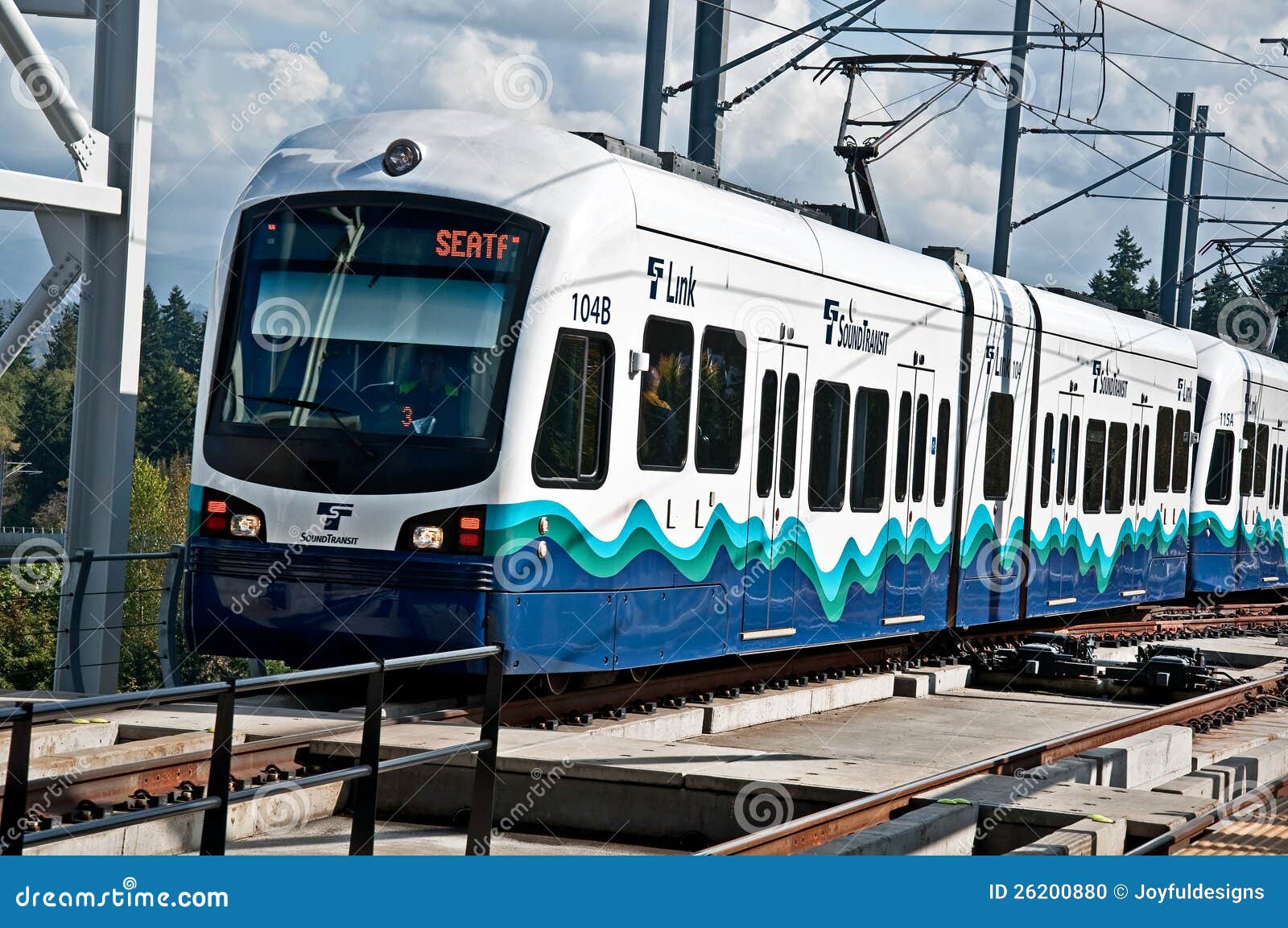 SEATTLE â€“ Link Light Rail Transport 3rd Year Editorial Image - Image ...